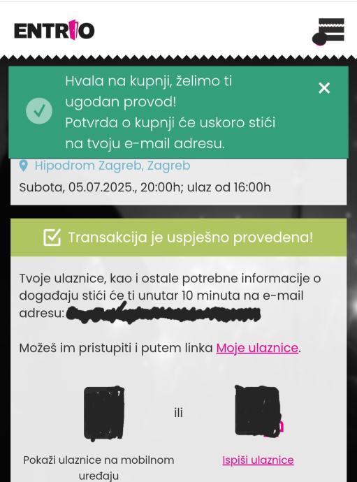 Karte za koncert MP Thompsona