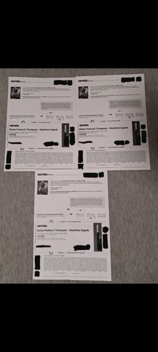 Karte za koncert Thompsona - Hipodrom Zagreb - Parter