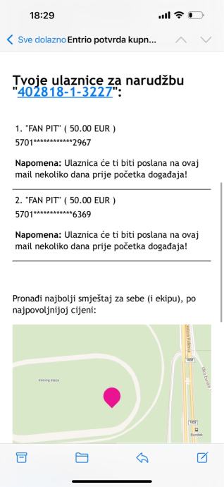 Karte za Thompsona, Hipodrom - Fan Pit