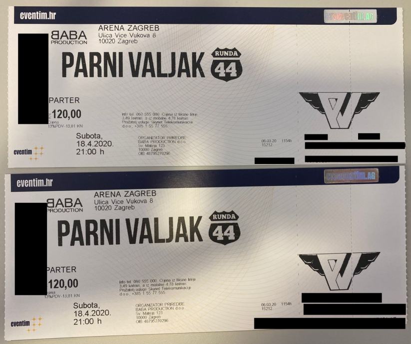 Parni Valjak - Arena Zagreb - Parter