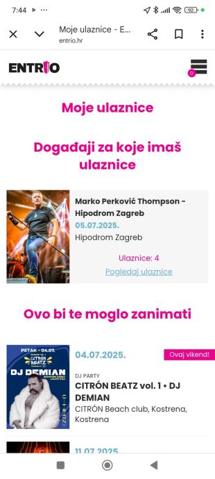 Thompson hipodrom Fan pit