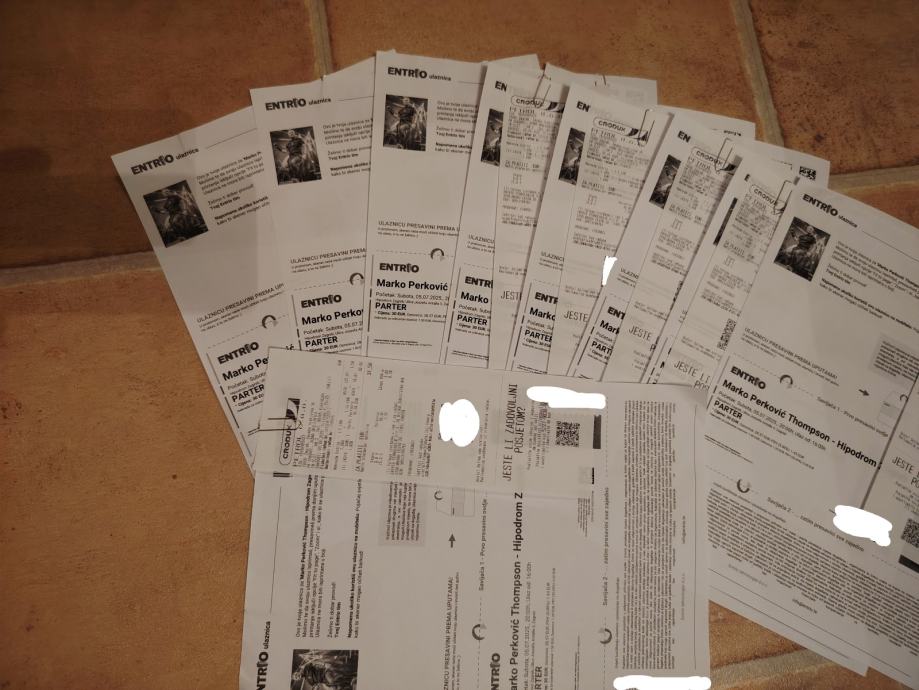 Thompson hipodrom ulaznice - parter