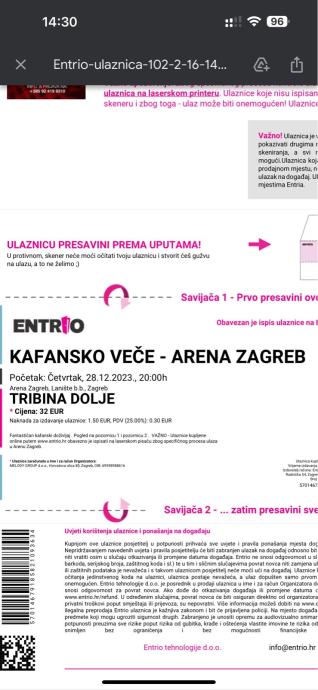 Ulaznica Kafansko Veče Ulaznica Kafansko Veče