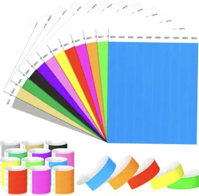 Papirnate narukvice za ulaz na događanja, evente