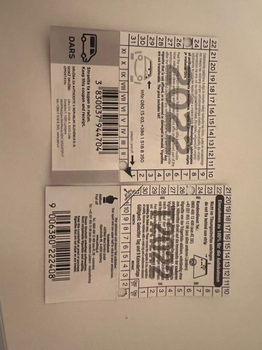 Vinjeta kombi Slovenija + Austrija kupljene ⚠️25.01.22⚠️