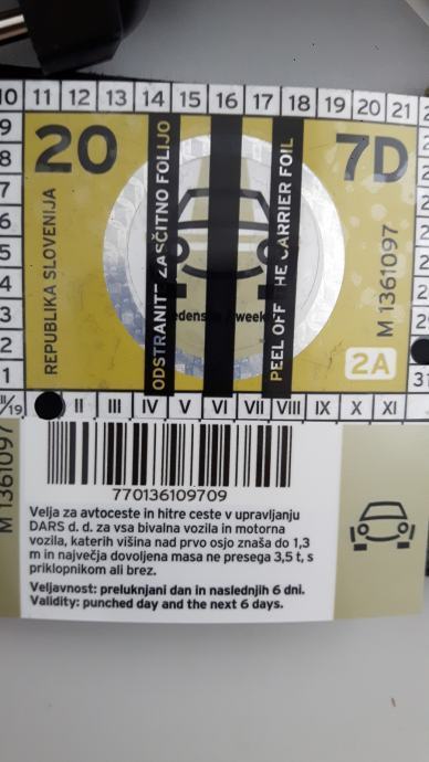 Vinjeta za Sloveniju i vinjeta za Austriju