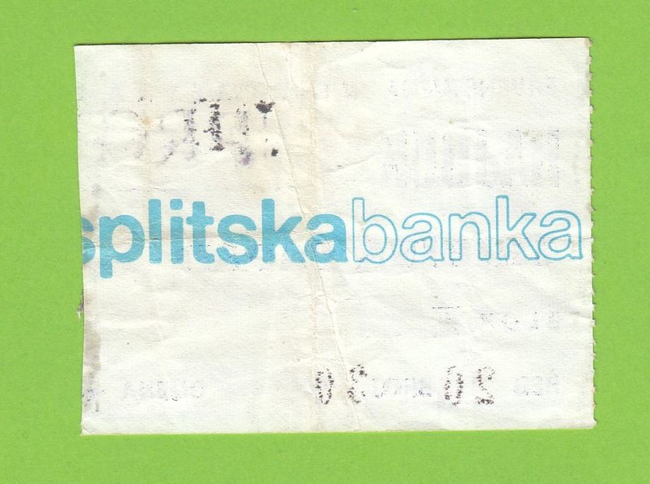 HAJDUK vs PROLETER ZRENJANIN - stara ex yu nogometna ulaznica