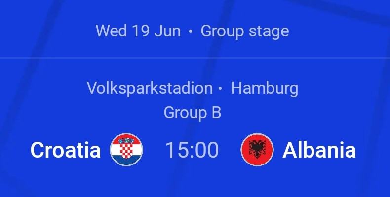 Hrvatska - Albanija, 4 ulaznice 1. kat, Euro 2024
