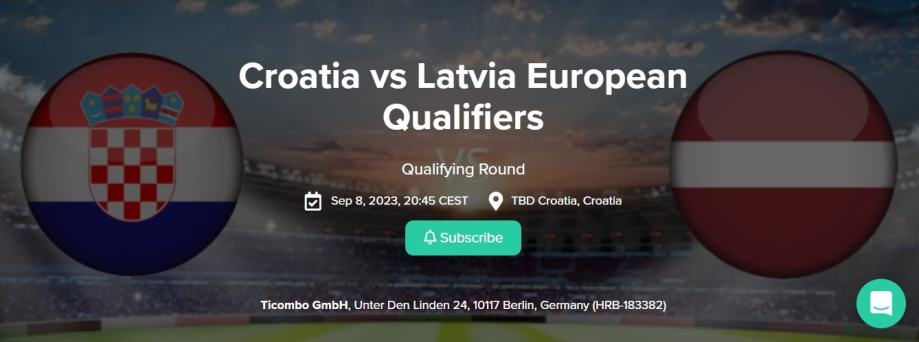 Hrvatska vs. Latvija ulaznice/karte - Euro 2024 kvalifikacije - Rijeka