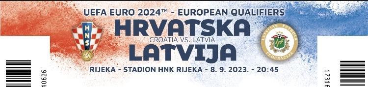 ulaznice, Hrvatska Latvija , Rujevica , Karte, Euro kvalifikacije 2024