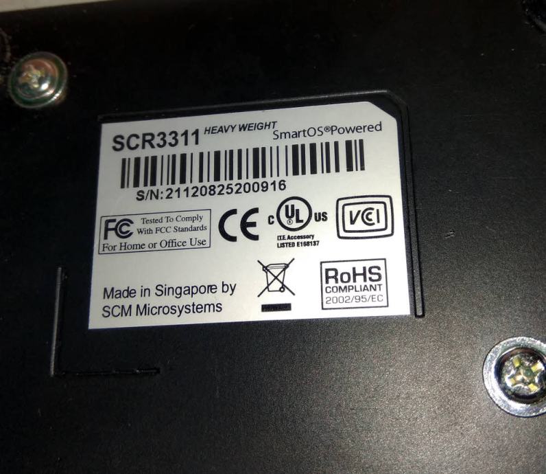 Čitač smart kartica Smartcard reader SCM SCR3311 Heavyweight