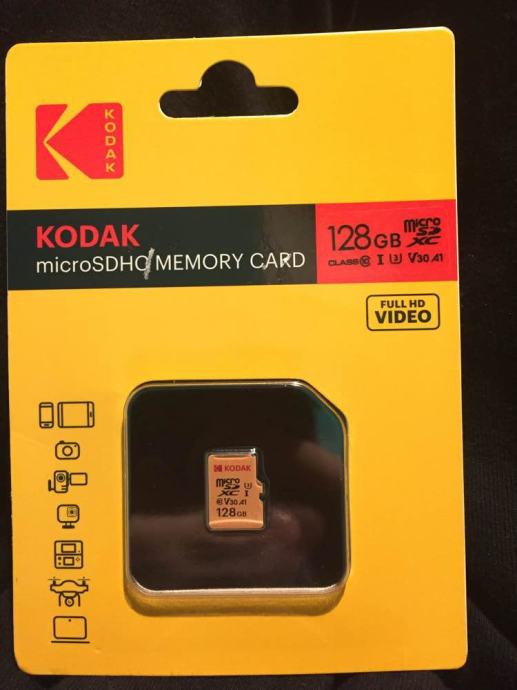 KODAK microSD ULTRA PERFORMANCE Class 10 UHS-1 U3 V30 A1 128GB