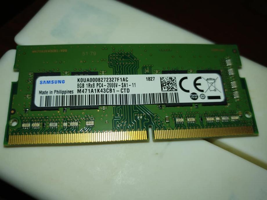 Samsung 8GB 1Rx8 PC4-2666V-SA1-11 DDR4-2666MHz M471A1K43CB1-CTD