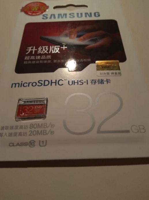 SAMSUNG Micro SD 32gb kartica