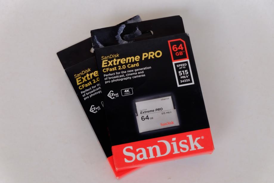 SanDisk Extreme PRO CFast 2.0 64GB (novo, neotvoreno)
