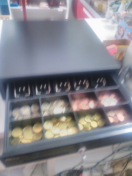 LADICA ZA NOVAC + PRINTER ZA KASU ( Wincor TH230) + BAR KOD ČITAČ