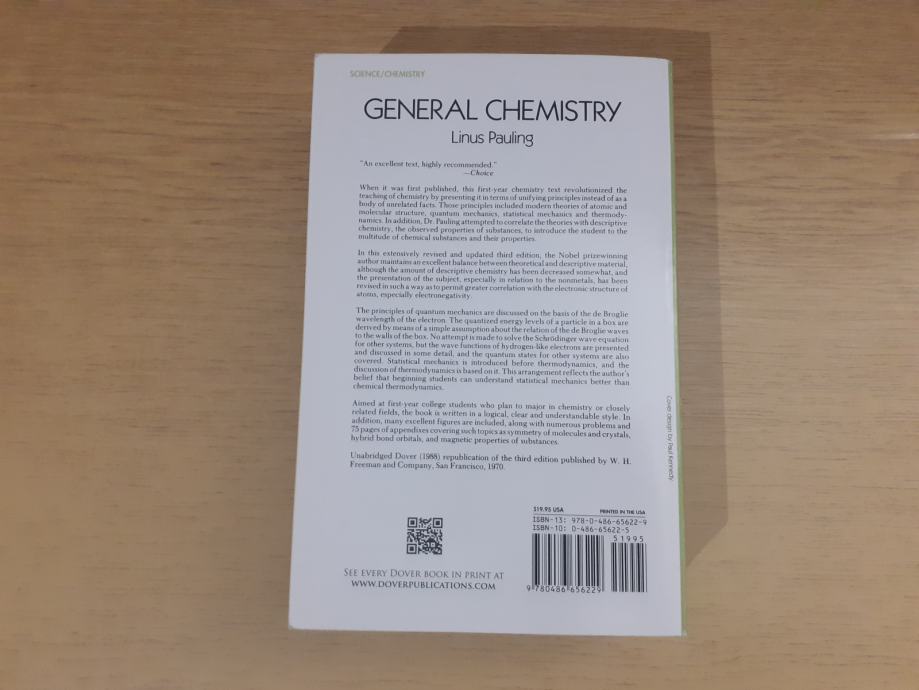 General Chemistry - Linus Pauling