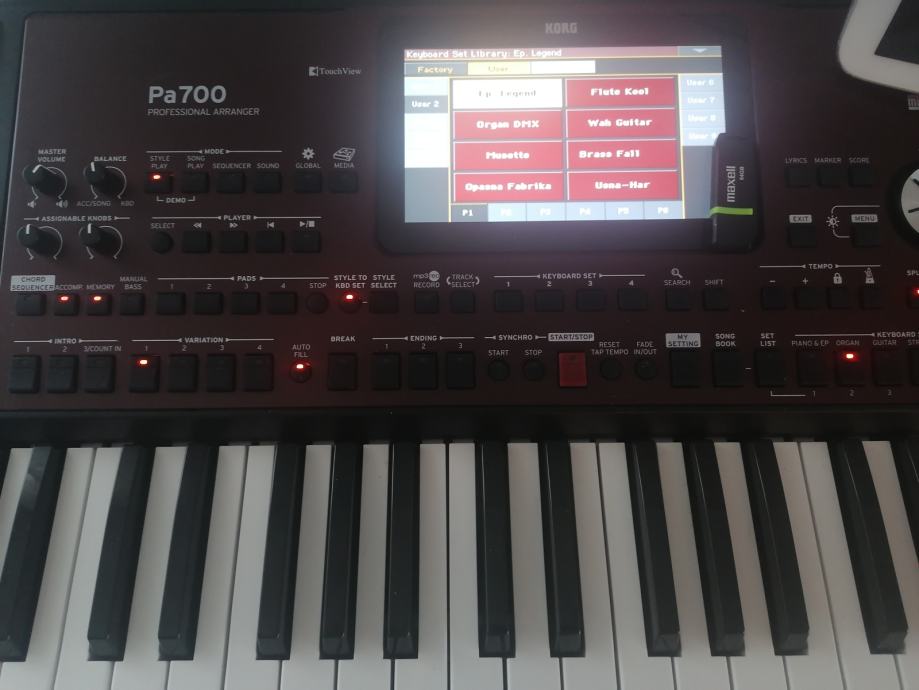 Set za Korg pa700