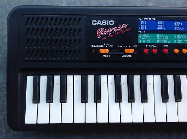 Casio Rapman RAP-1 synth keyboard voice effector pitch shifter toy