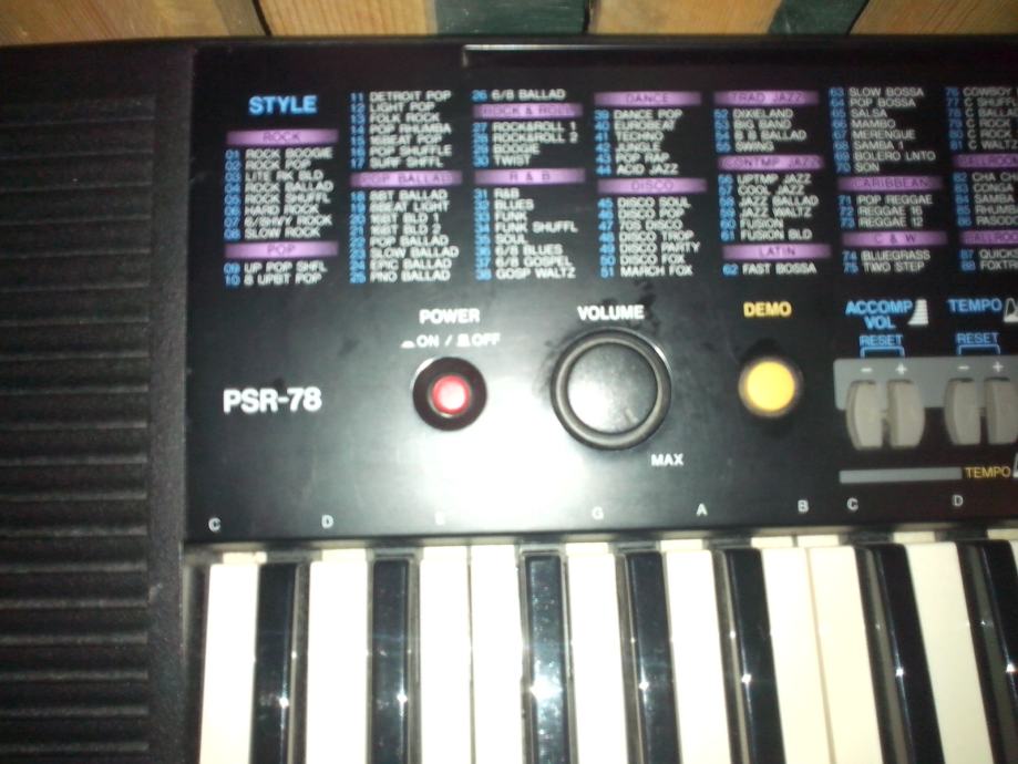 Klavijature Yamaha PSR 78