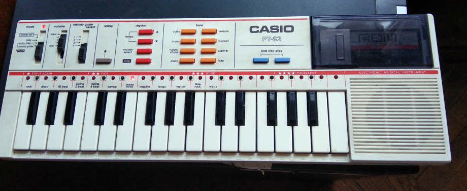 Mini Synthesizer Synth klavijatura Casio PT-82 PT82 + rom cartridge