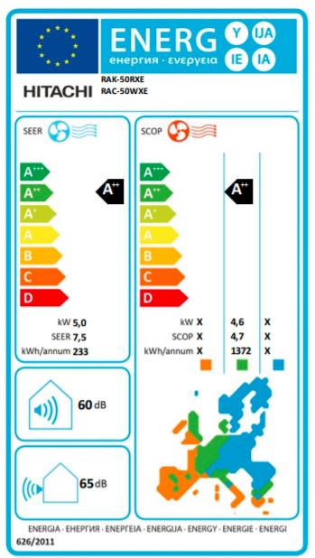 HITACHI Klima Takai R32 RAK-50RXE/RAC-50WXE zidna jedinica