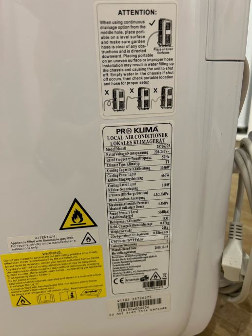 Klima mobilna Proklima