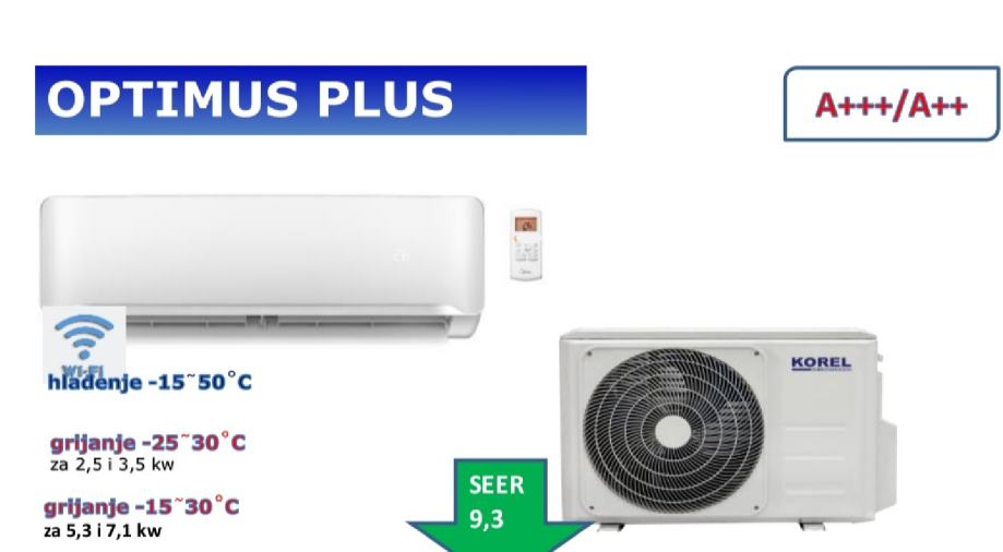 Klima uređaj Korel Optimus Plus