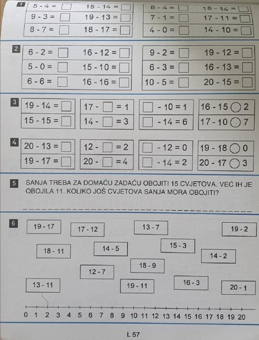 Matematika 1 nastavni listići