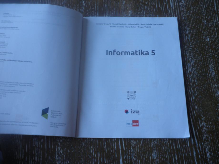 INFORMATIKA 5 - RADNA BILJEŽNICA ZA PETI RAZRED OSNOVNE ŠKOLE