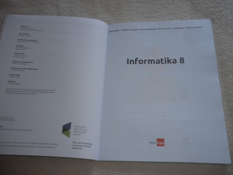 INFORMATIKA 8 - RADNA BILJEŽNICA ZA KEMIJU U OSMOM RAZREDU