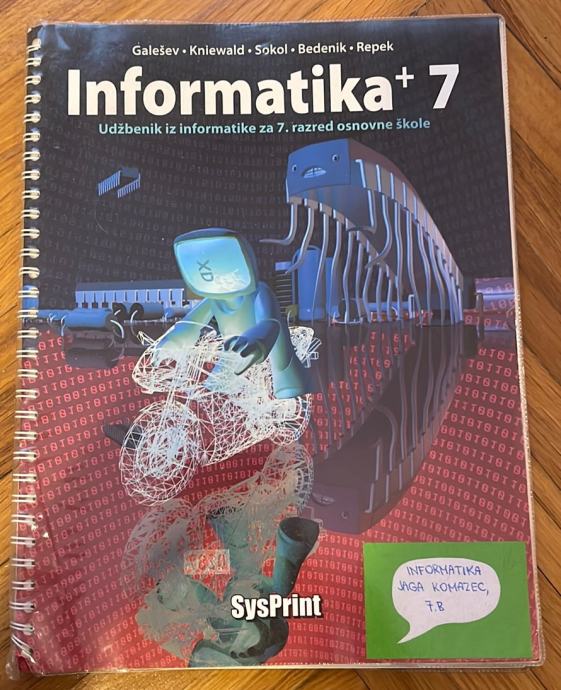 Udzbenik iz informatike za 7.razred osnovne škole - Informatika 7