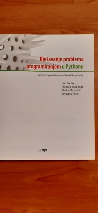 Rješavanje problema programiranjem u Pythonu, L. Budin i sur., 2015.