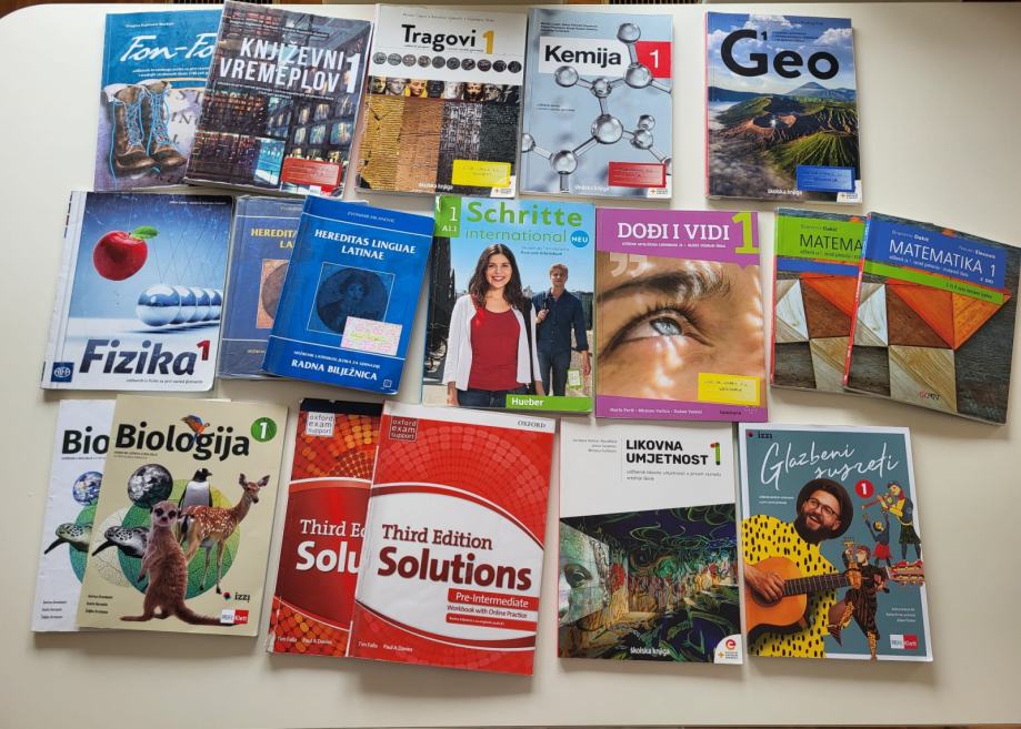 Udžbenici za 1. razred opće gimnazije