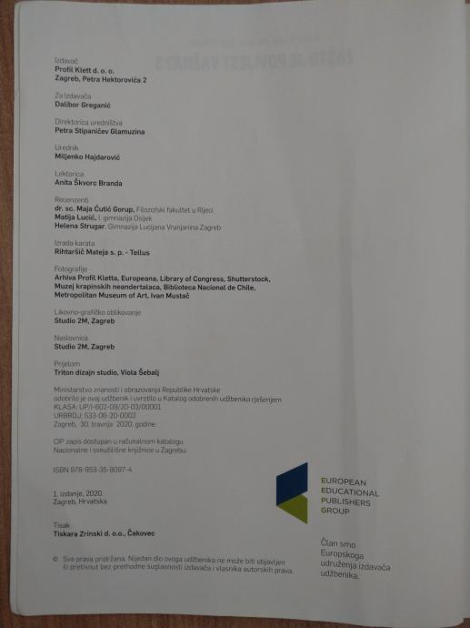 ZAŠTO JE POVIJEST VAŽNA? 3: udžbenik povijesti za 3. razred gimnazije ZAŠTO JE POVIJEST VAŽNA? 3: udžbenik povijesti za 3. razred gimnazije