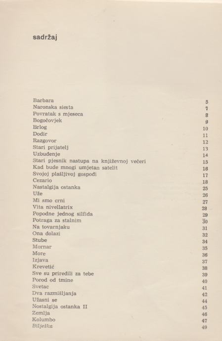 Ivan Slamnig: Naronska siesta, Razlog, Zagreb 1963.