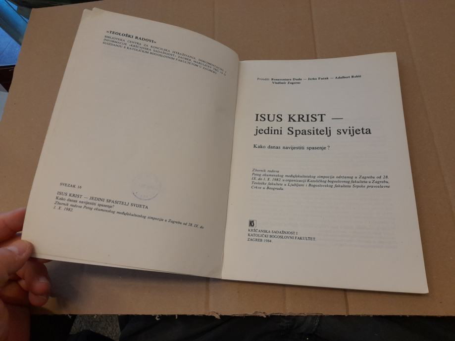 Ekumenski zbornik-Isus Krist jedini spasitelj svijeta (1984.)