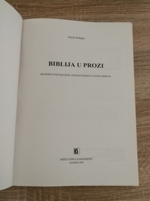 Nikola Hohnjec Biblija u prozi, Djela proročka, komplet