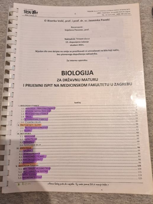 biologija matura (skripta)