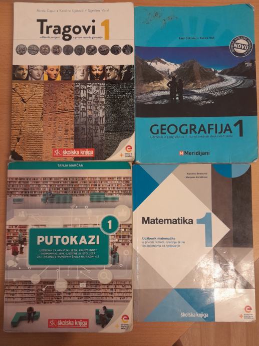 Komplet udžbenika za 1. razred Građevinske tehničke škole Rijeka