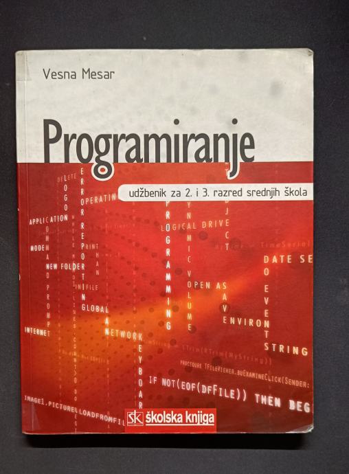 Udžbenik programiranja za 2. razred srednje škole