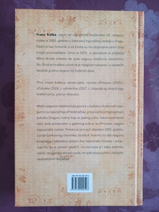 Franz Kafka: Proces, Preobrazba