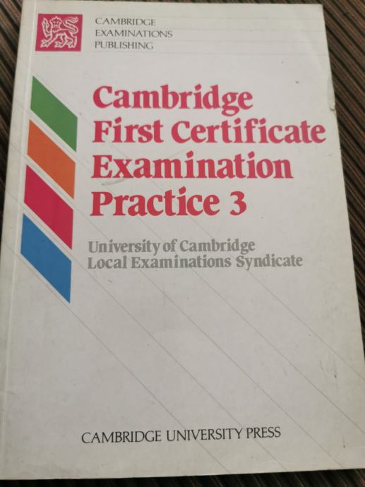 Cambridge First Certificate Examination Practice 3 Students book