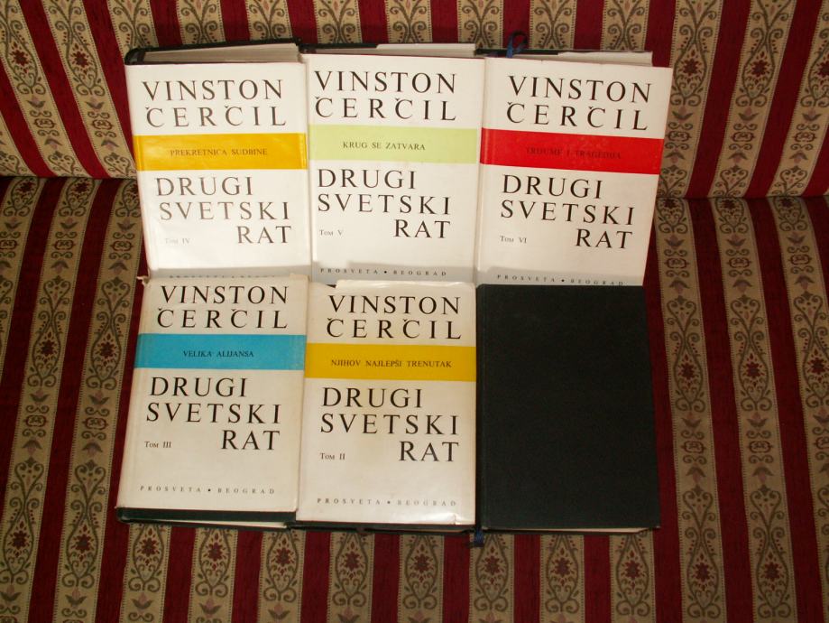 DRUGI SVETSKI RAT Vinston Čerčil ( Churchill ) Komplet 6 knjiga 1964