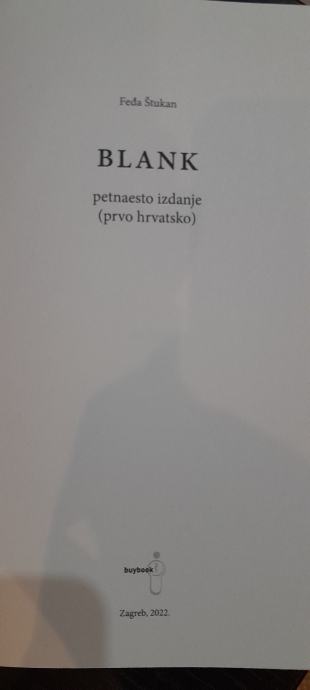 Feđa Štukan,Blank