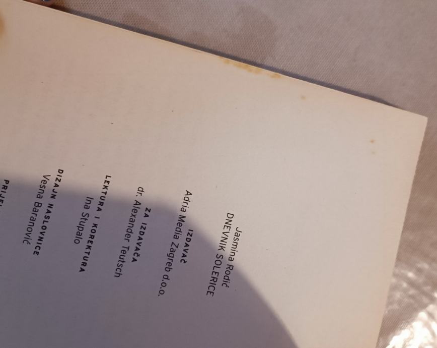 Jasmina Rodić - Dnevnik solerice