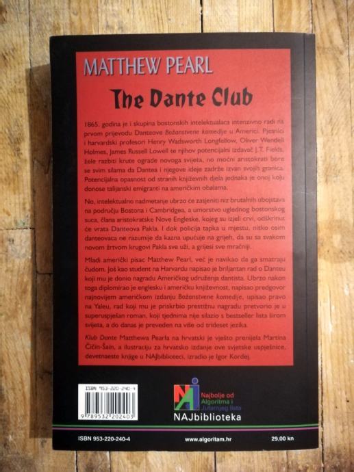 Pearl, Matthew - Klub Dante