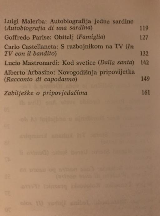 Posljednji dio puta 1945-1980.( talijanska pripovijetka )