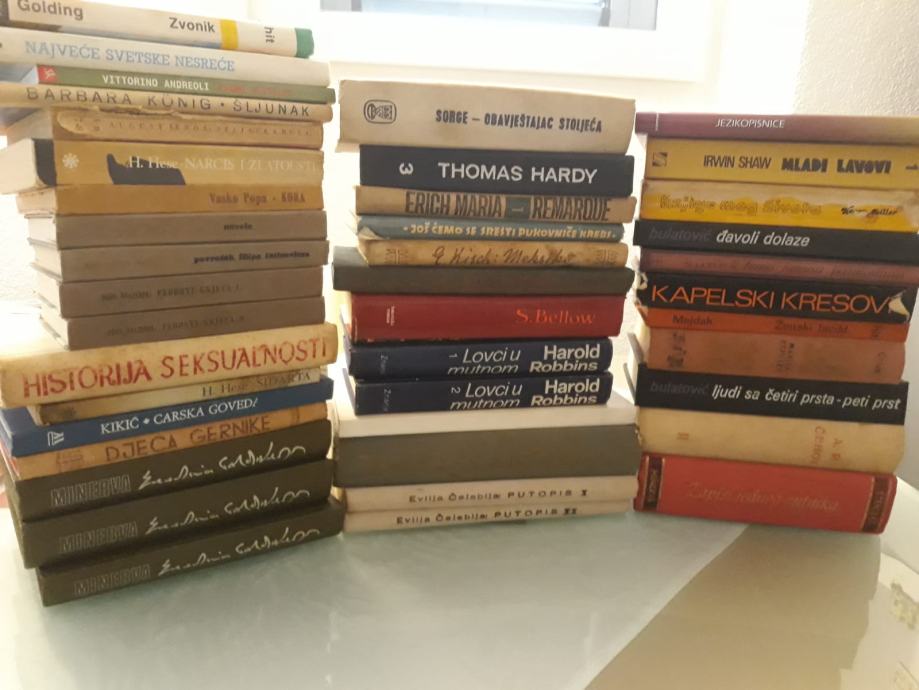Razne knjige, cca 300 naslova (Stendal,Jones,Koldvel,Tolstoj,Remark..)