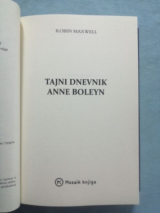 Robin Maxwell – Tajni dnevnik Anne Boleyn (B39)